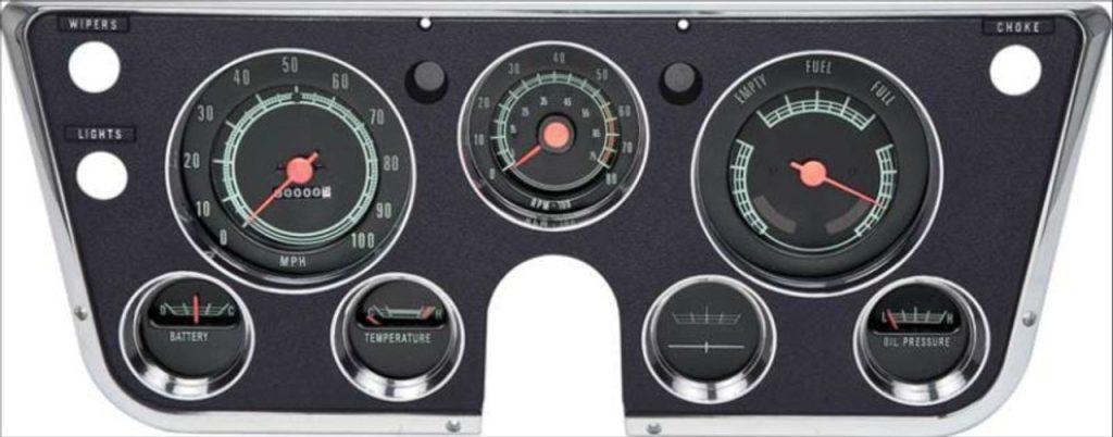 ’67-’68 Complete Dash Gauge Cluster Kit – 8000 RPM Tachometer without ...